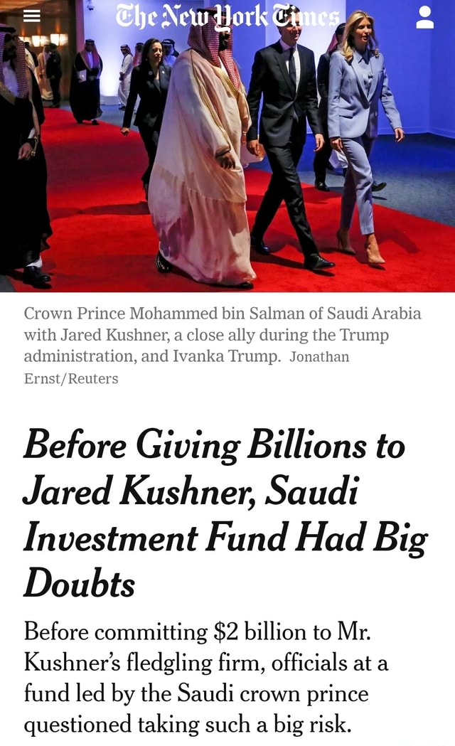 Che New ork Cimes Crown Prince Mohammed bin Salman of Saudi Arabia with ...