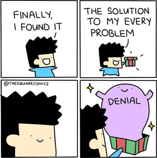 THE SOLUTION FINALLY, TO MY EVERY PROBLEM \ FOUND IT THES QUARE COMICS ...