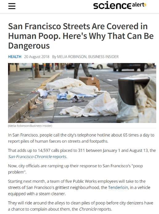 = science San Francisco Streets Are Covered in Human Poop. Here's Why ...