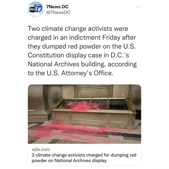 “Two environmental activists were charged in an indictment Friday after ...