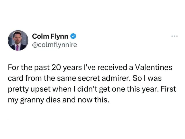 Granny no (Via @colmflynnire ) - Colm Flynn @ @colmflynnire For the ...