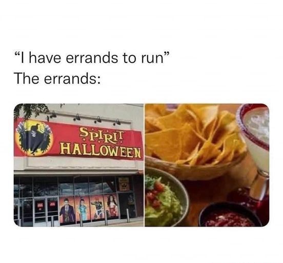 Ko-fi.com/memesfromthevoid - have errands to run" The errands ...