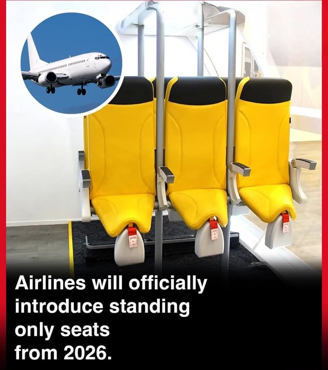 Airlines will officially introduce standing only seats from 2026 ...
