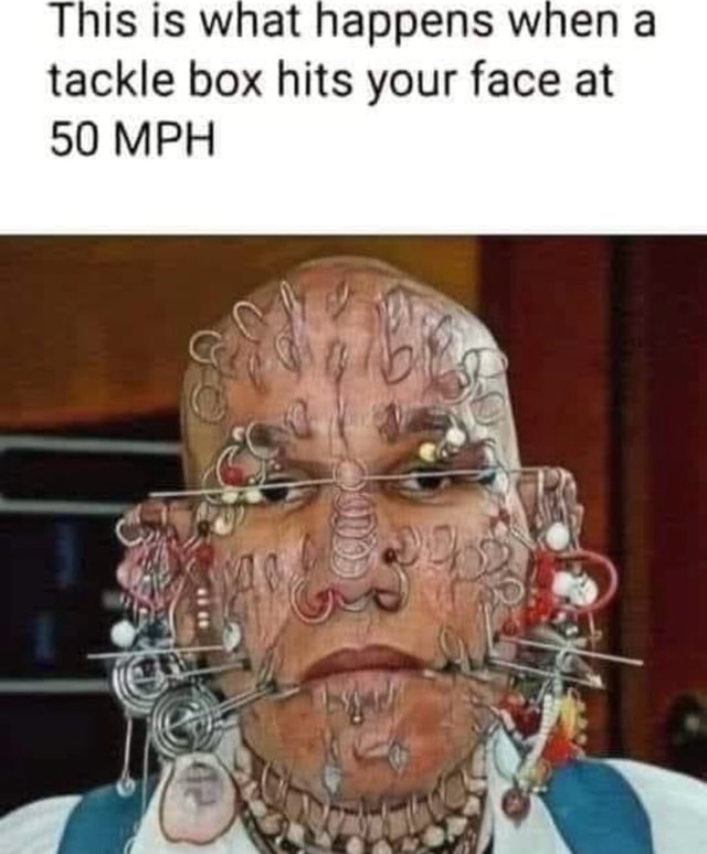 This is what happens when a tackle box hits your face at 50 I - America ...