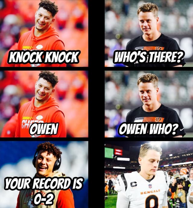 KNOCK KNOCK -WHO'S THERE? "OWEN OWEN WHO? YOUR RECORD IS - America’s ...