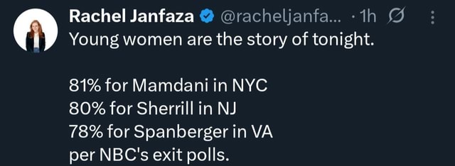 Rachel Janfaza @racheljanfa... -th Young women are the story of tonight ...