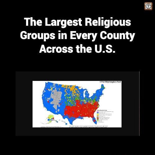 The Largest Religious Groups in Every County Across the U.S. - America ...