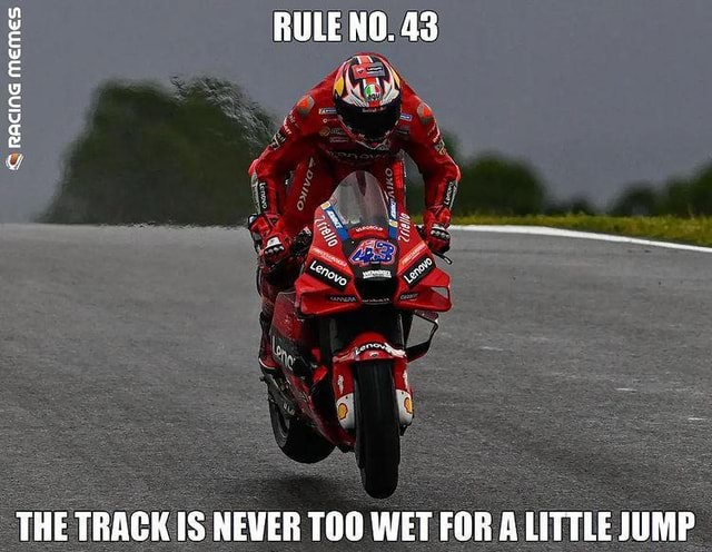 RULE NO. 43 RAcING QRACING memes memes Memes MEMES THE TRACH IC NEVER ...