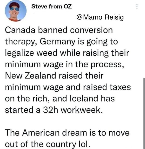 Steve from OZ @Mamo Reisig Canada banned conversion therapy, Germany is ...