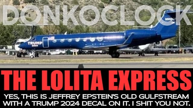 THE LOLITA EXPRESS YES, THIS IS JEFFREY EPSTEIN'S OLD GULFSTREAM WITH A ...