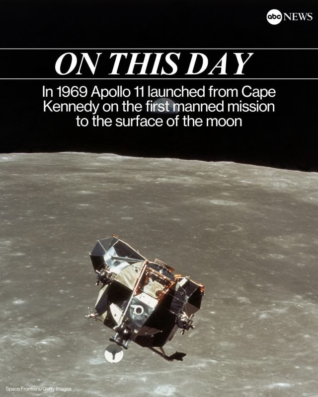 ON THIS DAY: In 1969 Apollo 11 launched from Cape Kennedy in Florida on ...