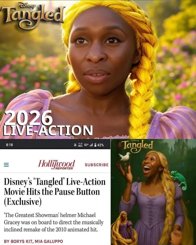ANY REPORTER SUBSCRIBE REPORTER Disney's 'Tangled' Live-Action Movie ...