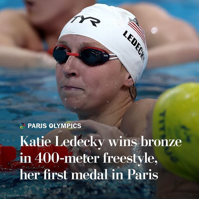 Katie Ledecky won Olympic bronze in the 400-meter freestyle, her first ...