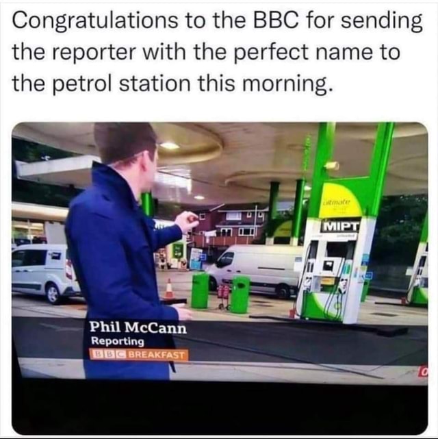 Congratulations to the BBC for sending the reporter with the perfect ...