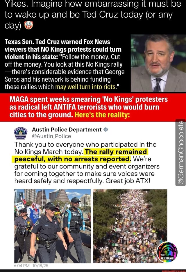 Yikes. Imagine how embarrassing It Must be to wake up and be Ted Cruz ...