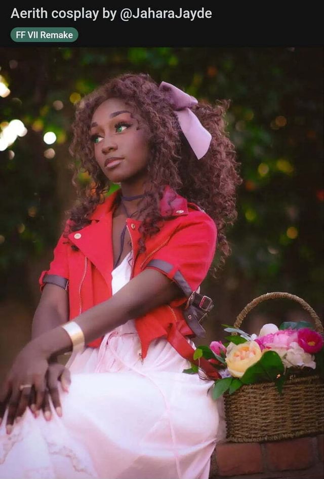 Aerith cosplay by @JaharaJayde FF VIl Remake - America’s best pics and ...
