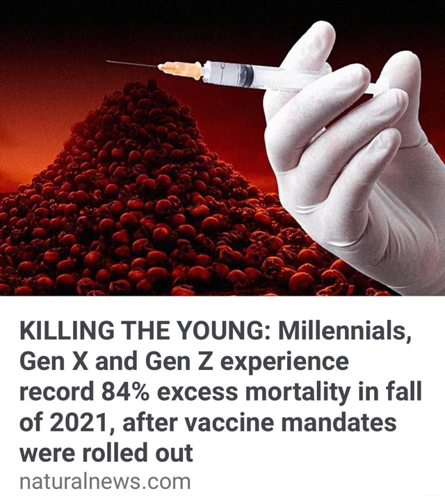 KILLING THE YOUNG: Millennials, Gen X and Gen Z experience record 84% ...