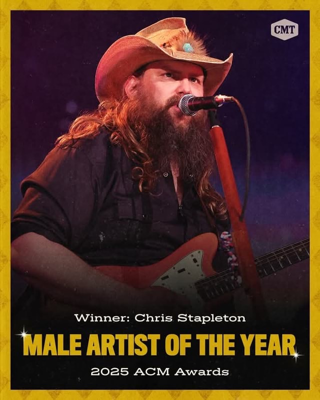 Winner: Chris Stapleton 'MALE ARTIST OF THE YEAR, 2025 ACM Awards ...