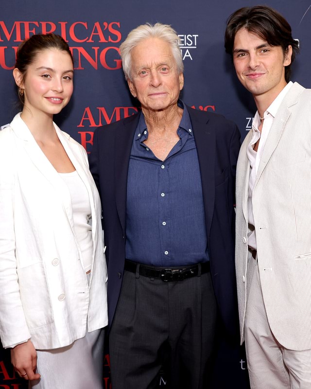 A family affair MichaelDouglas made a rare red carpet appearance with ...