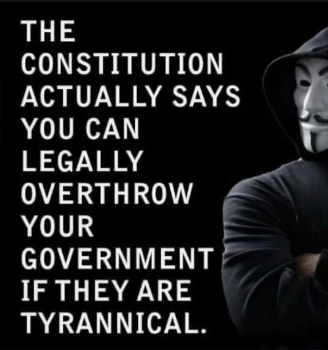 THE '4 CONSTITUTION ACTUALLY SAYS YOU CAN LEGALLY OVERTHROW YOUR ...