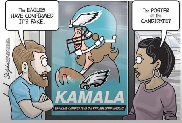 The EAGLES The POSTER the HAVE CONFIRMED IT'S FAKE. OFFICIAL CANDIDATE ...