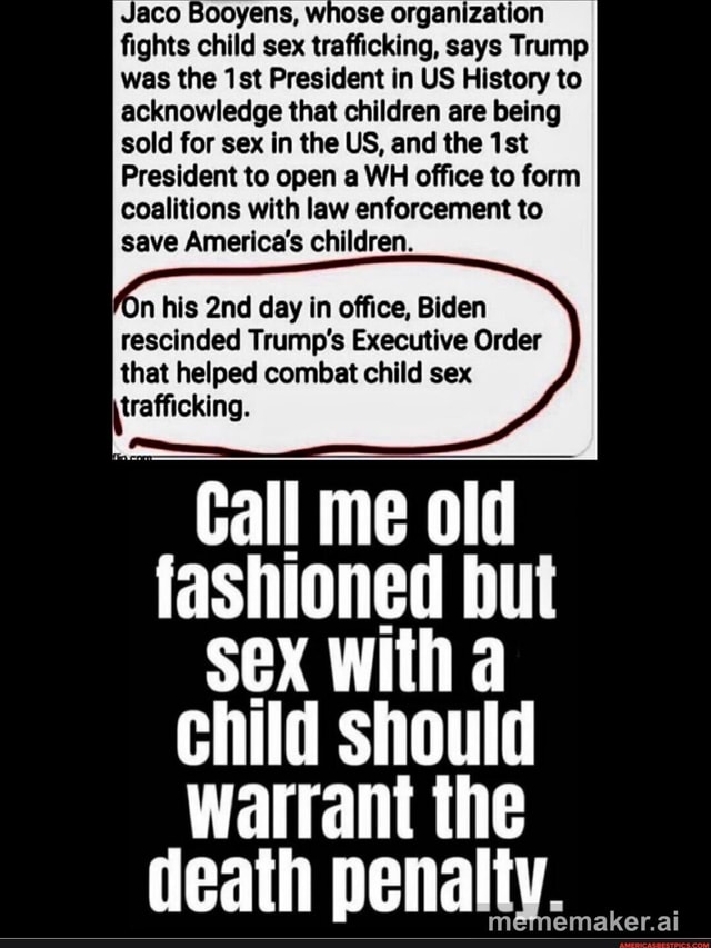 Jaco Booyens, whose organization fights child sex trafficking, says ...