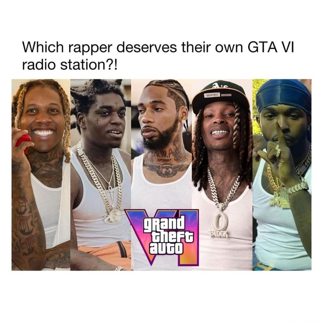 Let’s hear it 👇 #GTA6 - Which rapper deserves their own GTA VI radio ...