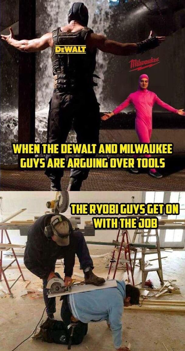 WHEN THE DEWALT AND MILWAUKEE GUYS 'ARE ARGUING OVER TOOLS - America’s ...