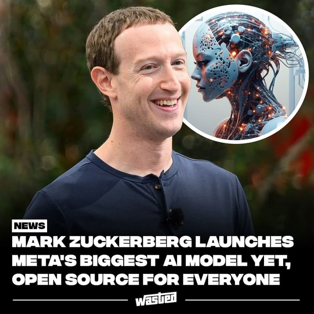 Mark Zuckerberg has unveiled Meta’s most substantial AI model to date ...