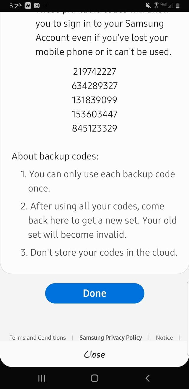 You to sign in to your Samsung Account even if you've lost your mobile ...