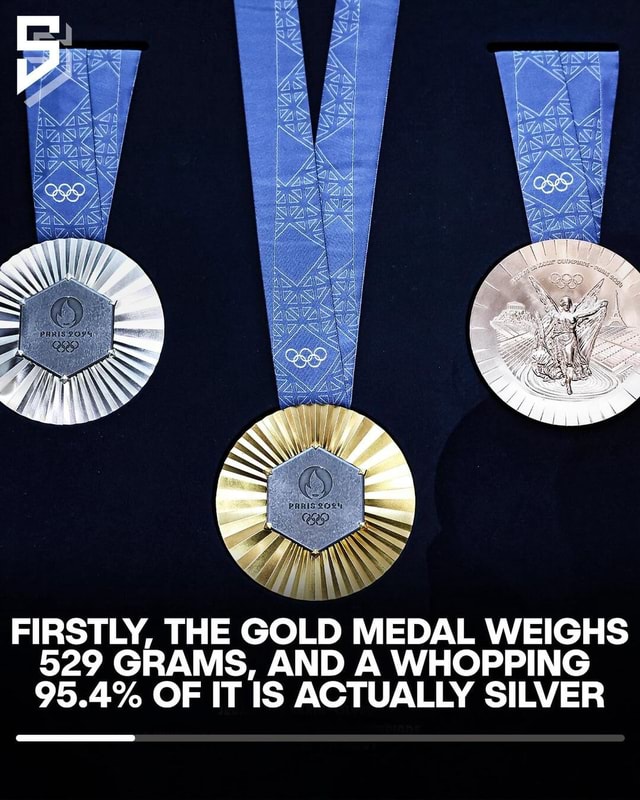 Swipe The Paris Olympic gold medal is a work of art even featuring ...