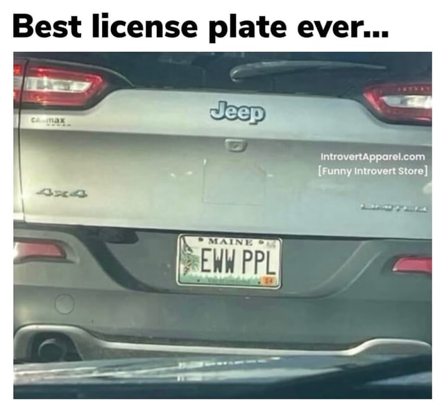 Best license plate ever... - America’s best pics and videos