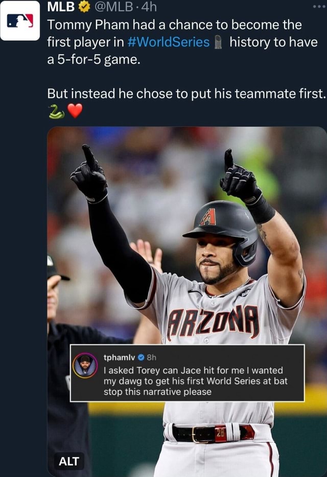 MLB @MLB- LEN Tommy Pham had a chance to become the first player in # ...