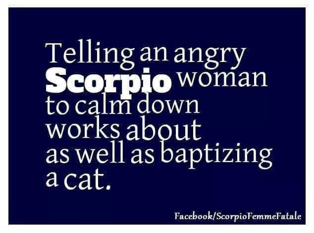 Telling an angry woman woman to own works about as well as baptizing ...