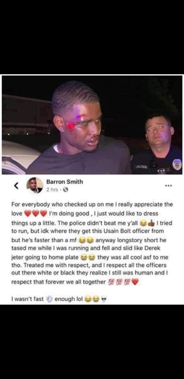 Barron Smith For everybody who checked up on me I really appreciate the ...