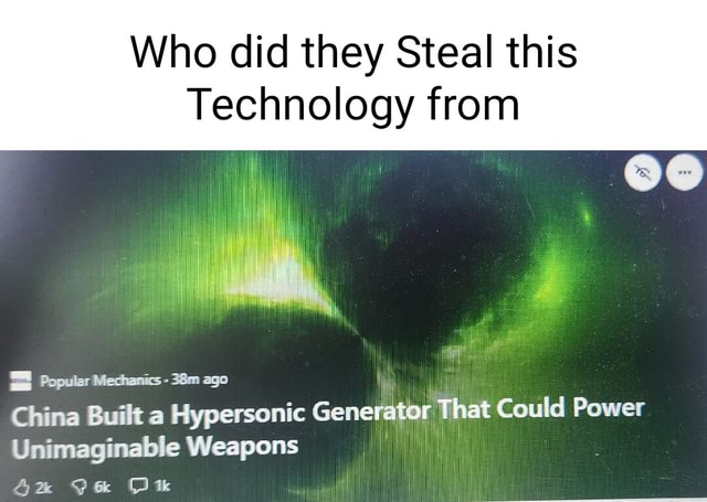 Who did they Steal this Technology from Populer Mechanics - ago China ...