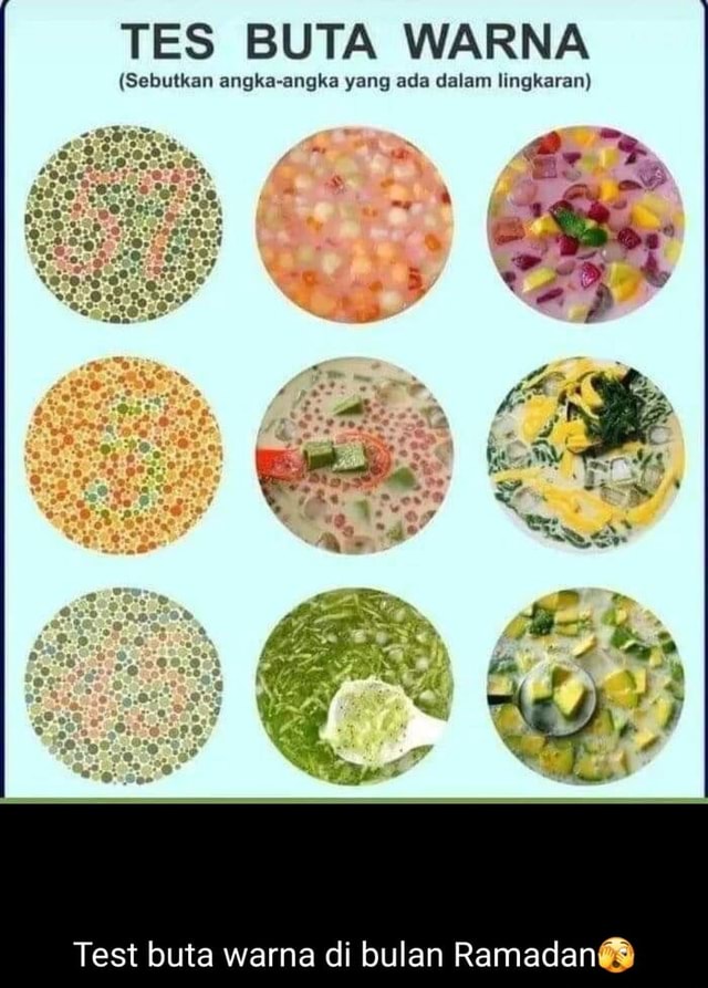 (Sebutkan angka-angka yang ada dalam lingkaran) Test buta warna di ...