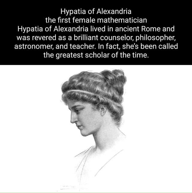 Hypatia of Alexandria the first female mathematician Hypatia of ...