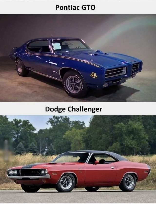 Pontiac GTO Dodge Challenger - America’s best pics and videos