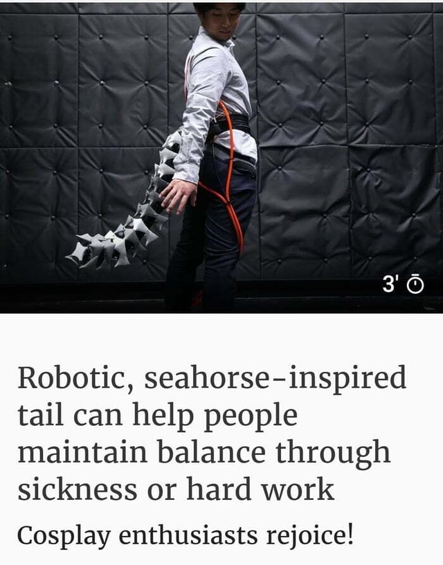 Robotic, seahorse-inspired tail can help people maintain balance ...