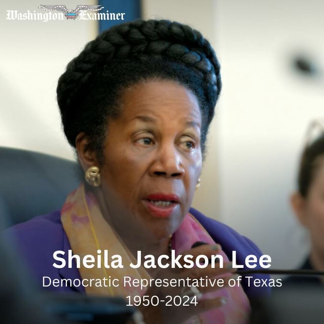 #BREAKING Rep. Sheila Jackson Lee (D-TX) died at age 74. Her death was announced in a statement ...