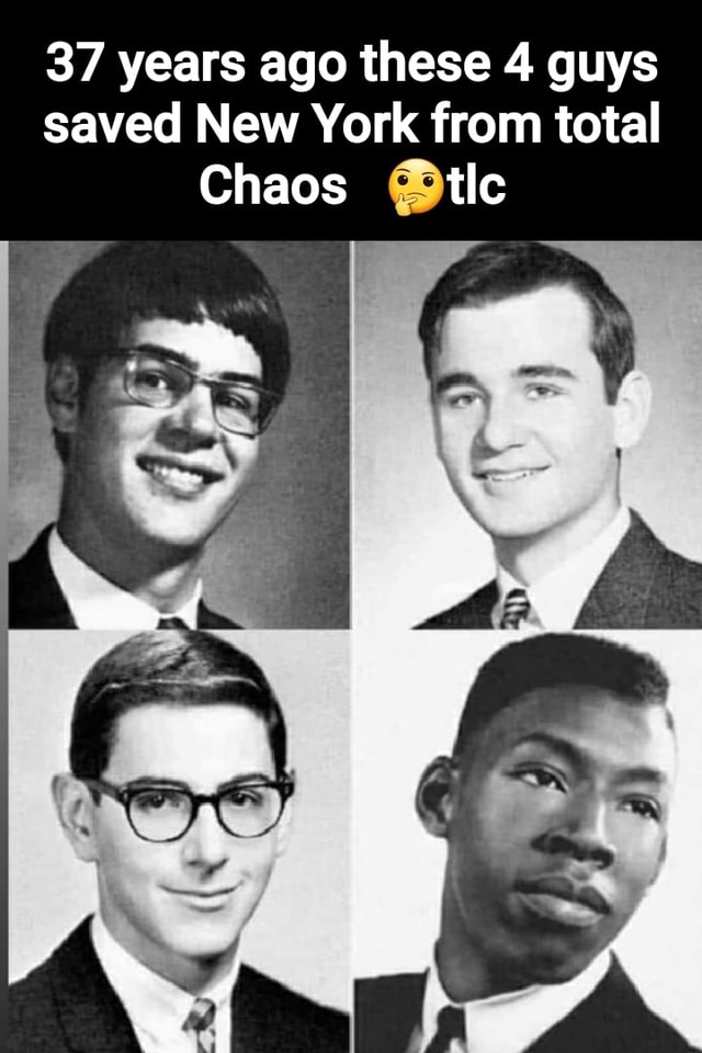 37 years ago these 4 guys saved New York from total Chaos @tlc ...