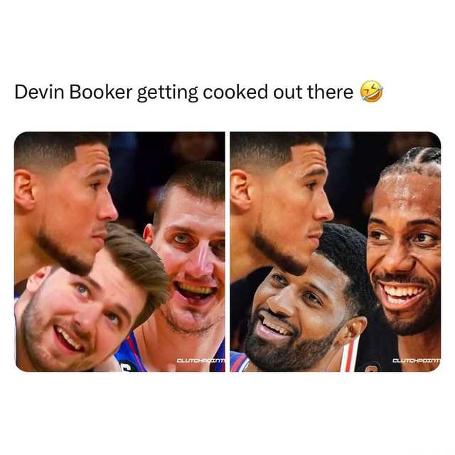 This meme is still alive 😂 Via @clutchpoints - Devin Booker getting ...