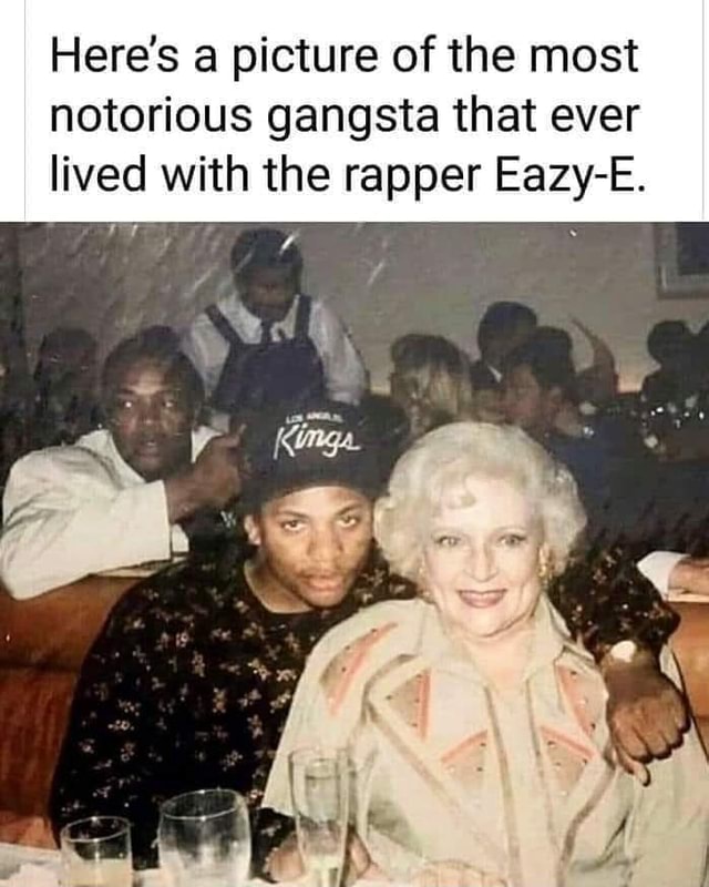 Here's picture of the most notorious gangsta that ever lived with the ...