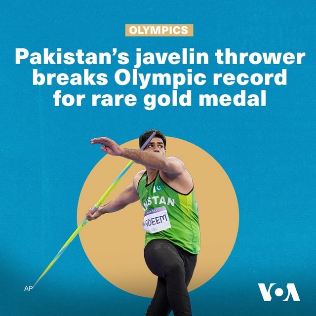Arshad Nadeem of Pakistan clinched his countrys first gold medal in ...