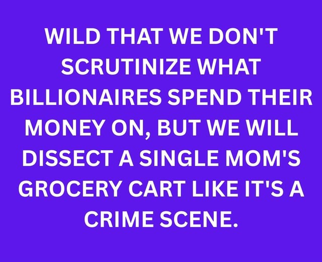 WILD THAT WE DON'T SCRUTINIZE WHAT BILLIONAIRES SPEND THEIR MONEY ON ...
