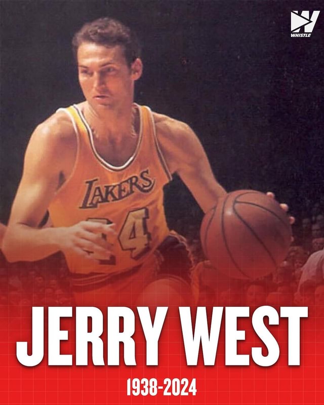 RIP the logo 🙏 - WHISTLE JERRY WEST 1938-2024 - America’s best pics and ...