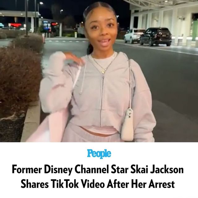 Skai Jackson is back on social media after being arrested on suspicion ...