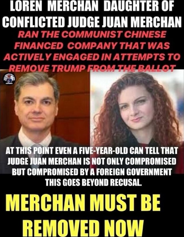 LOREN MERCHAN DAUGHTER OF CONFLICTED JUDGE JUAN MERCHAN RAN THE ...