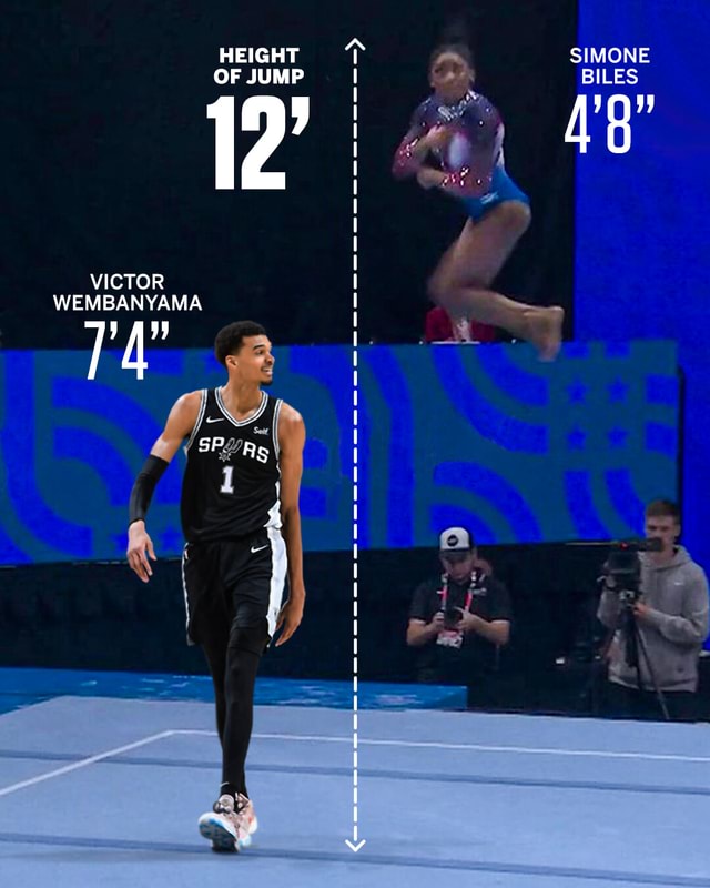 SIMONE BILES TOOK FLIGHT 🤯 The Olympian jumped 12 FEET off the ground ...